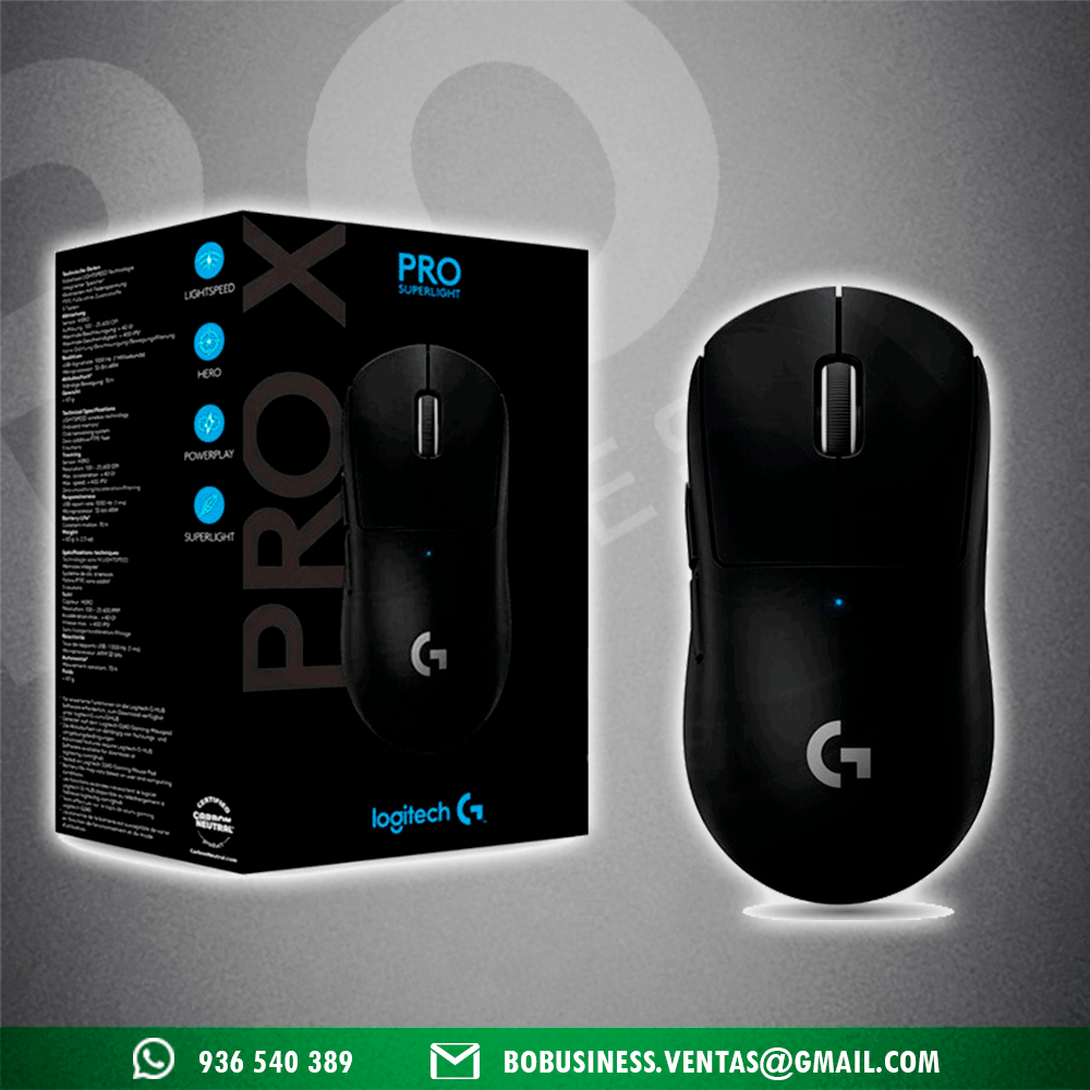 MOUSE GAMING LOGITECH G PRO X SUPERLIGHT BLACK - Bo Business